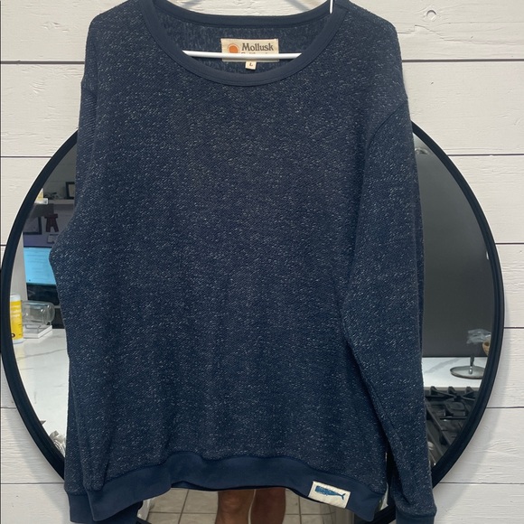 Mollusk Surf Shop | Sweaters | Mollusk Navy Whale Crewneck Sweater ...